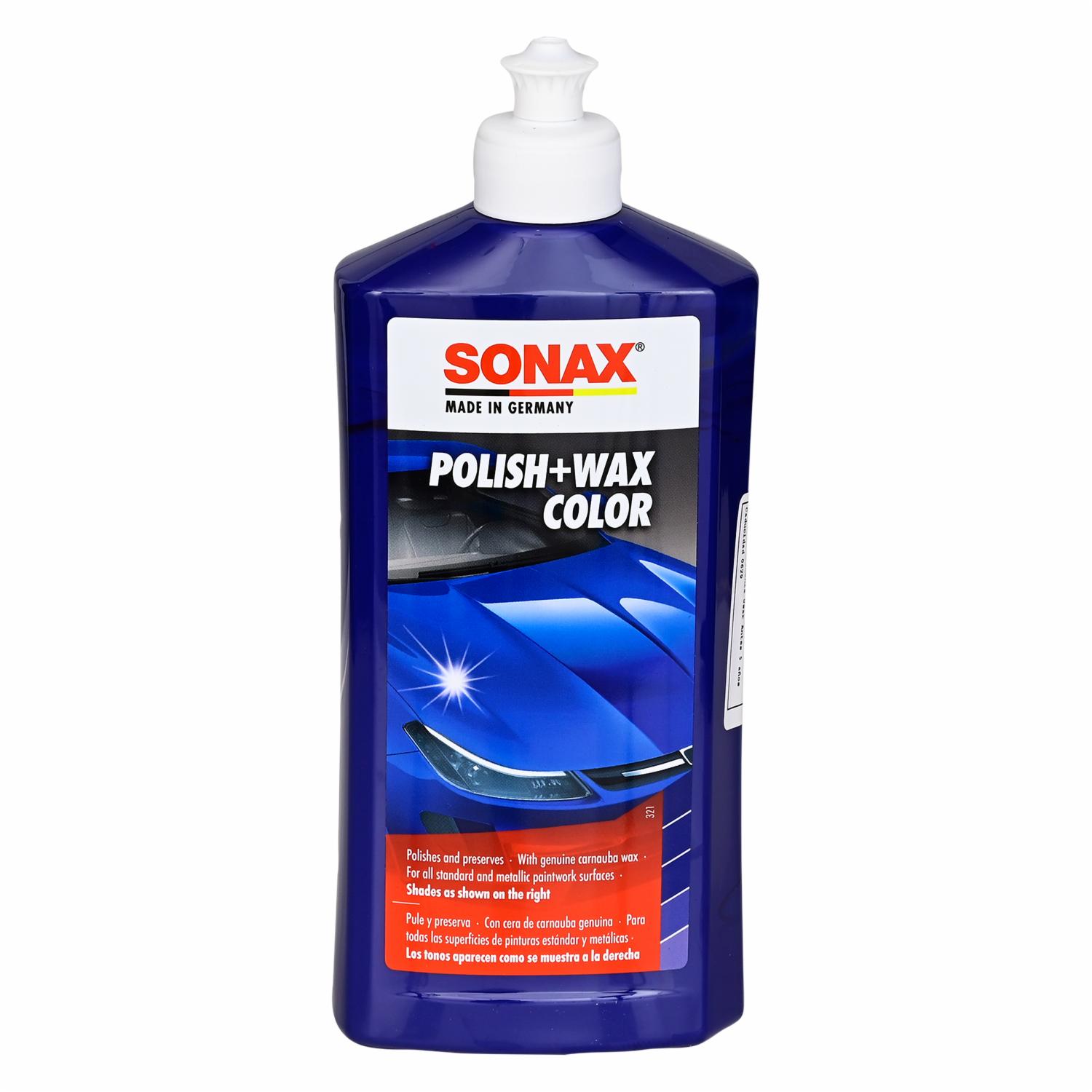 Cera Automotriz Y Pulimento Azul SONAX 500 Ml - Megamaxi