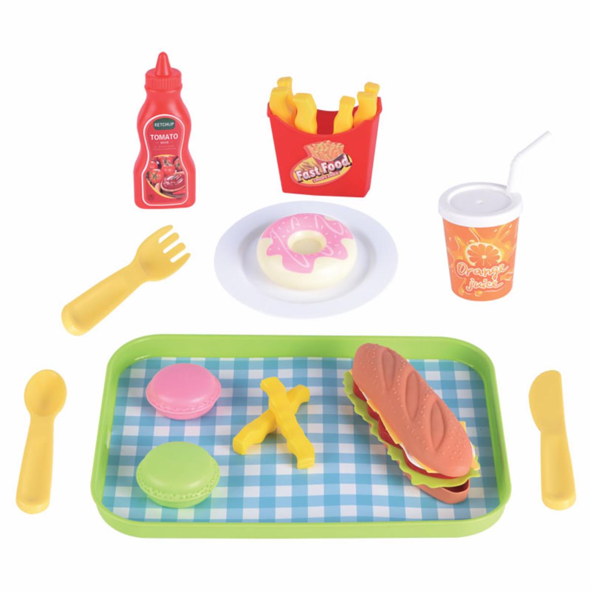 Set De Juego Comida Rápida KITCHEN SUPER CHEF 26 Piezas - Megamaxi