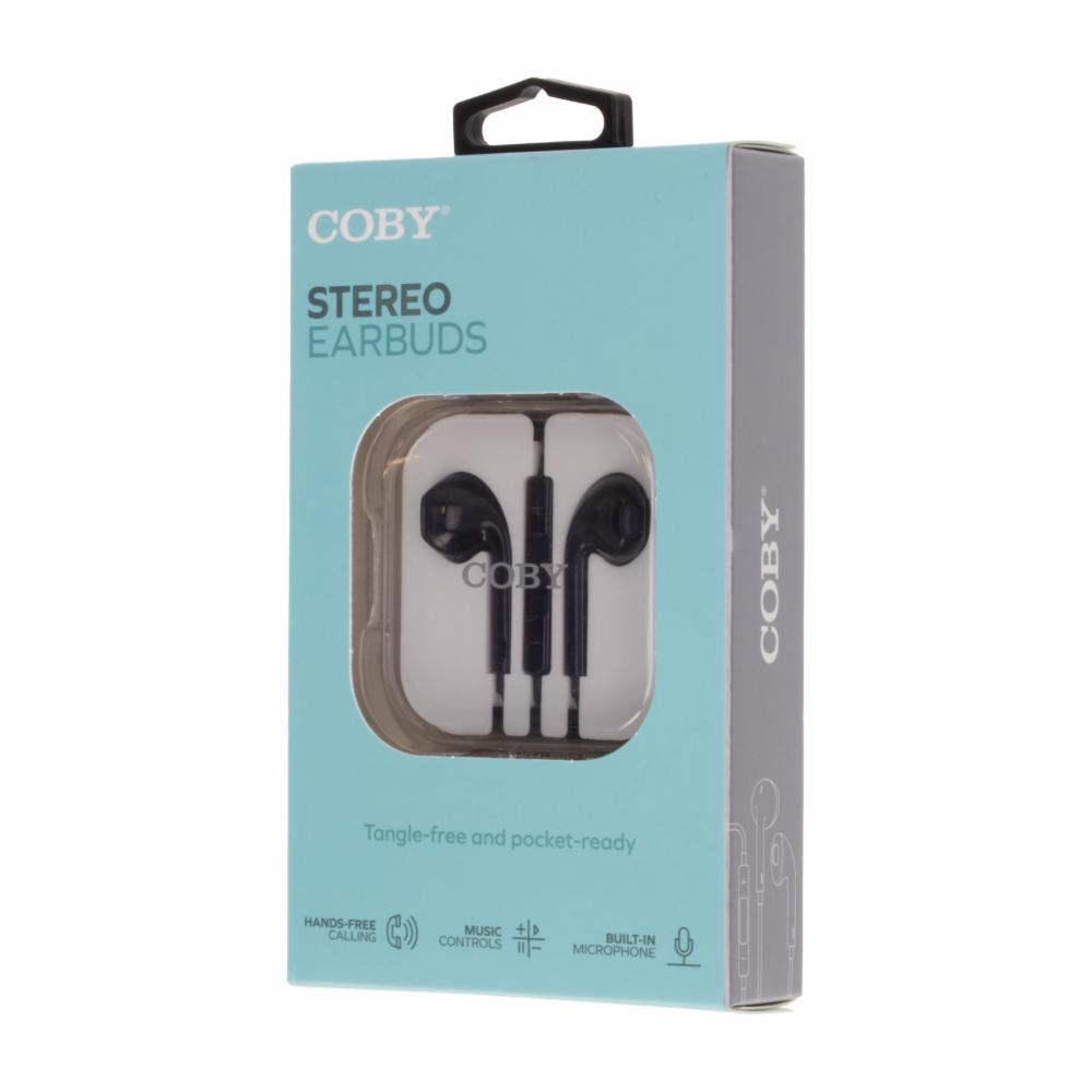 Audífonos Stereo Earbuds CVE270BK COBY Con Cable - Megamaxi