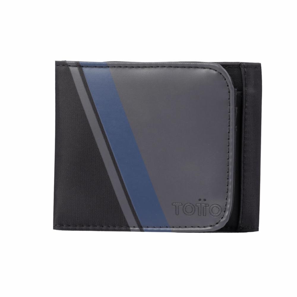 Billetera Negra Modelo Philo Para Caballero TOTTO Mediana - Megamaxi