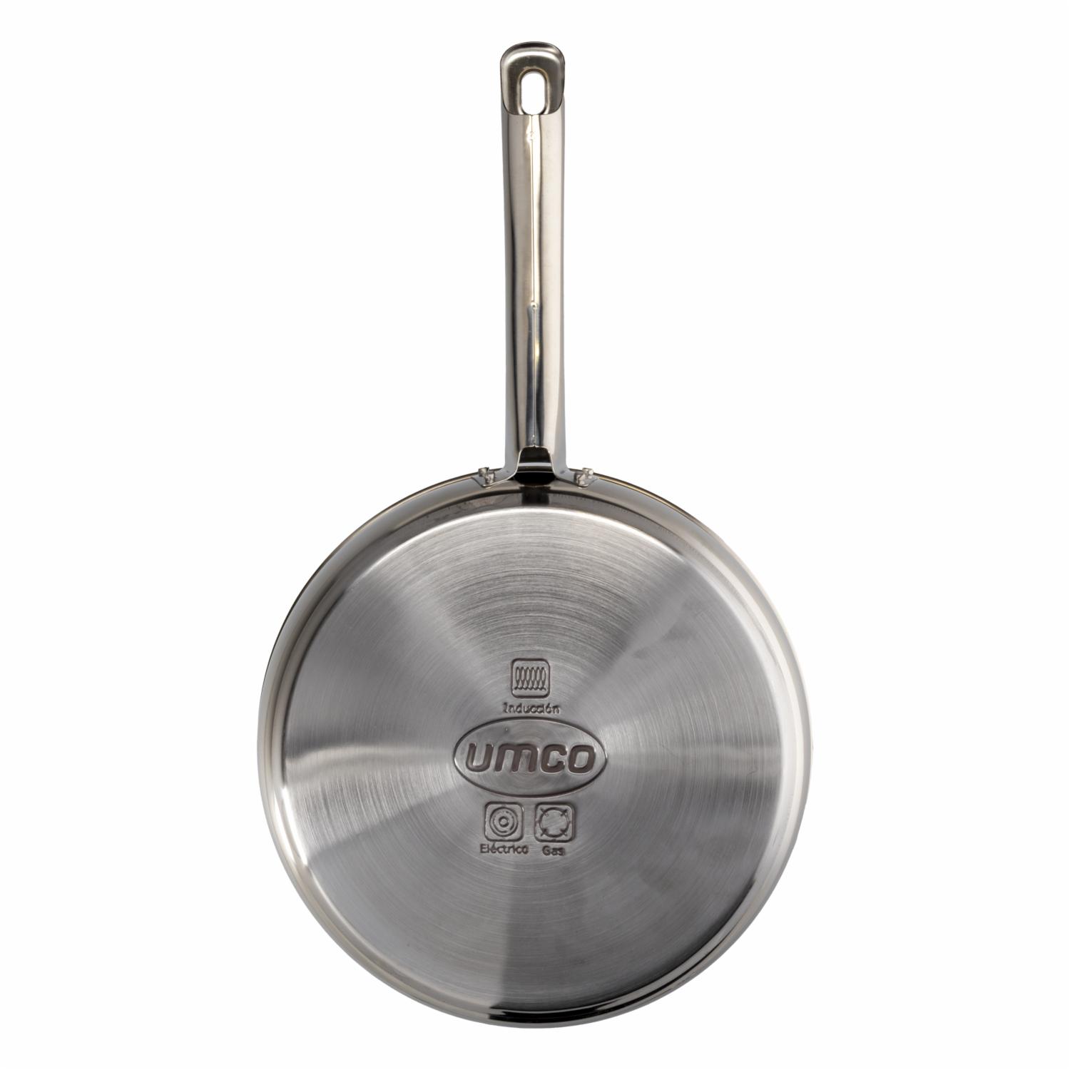 Sartén De Inducción Brilliance Con Tapa Vidrio UMCO 28 Cm - Megamaxi