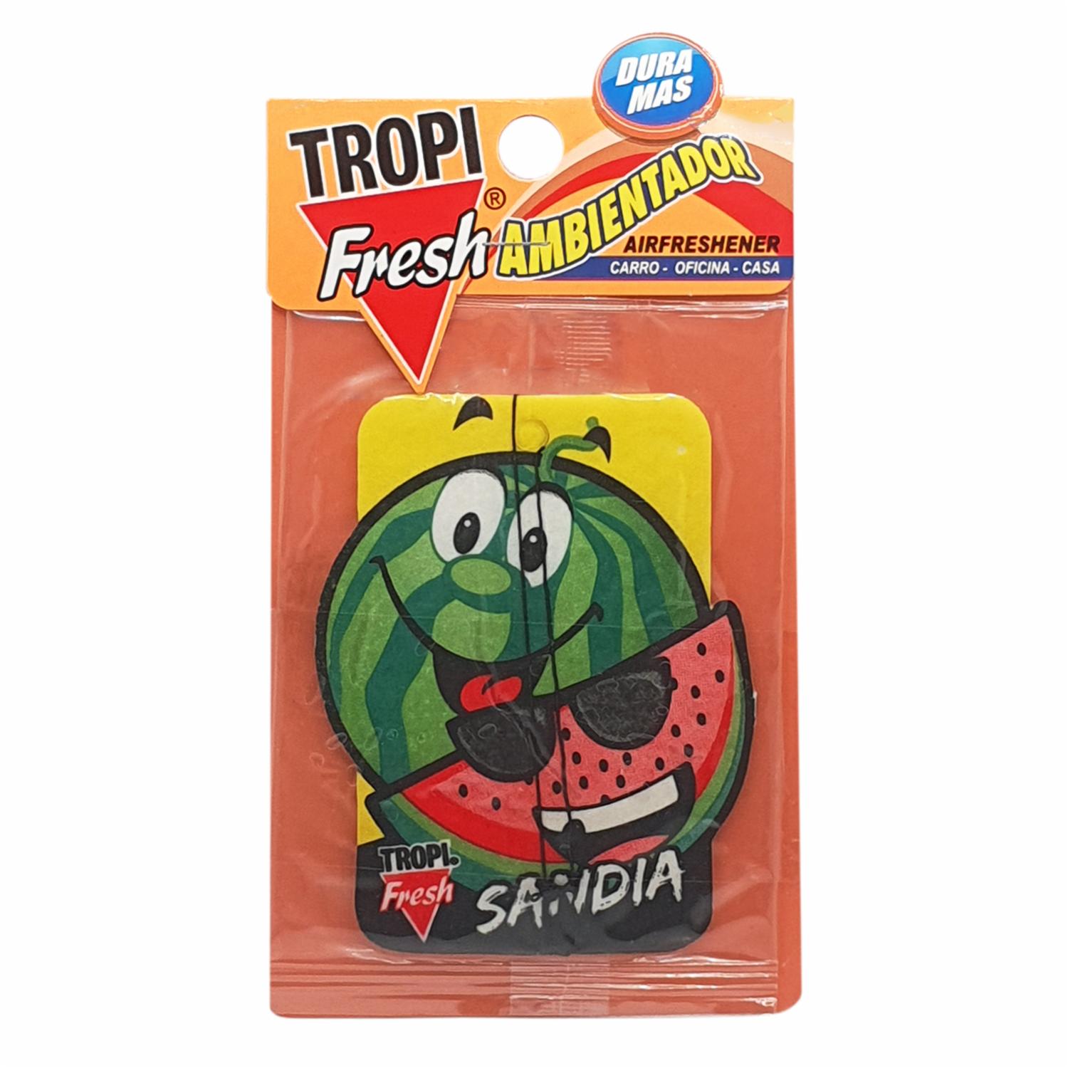 Ambiental Para Auto Con Colgador Aroma Sandía TROPI FRESH 10 G - Megamaxi