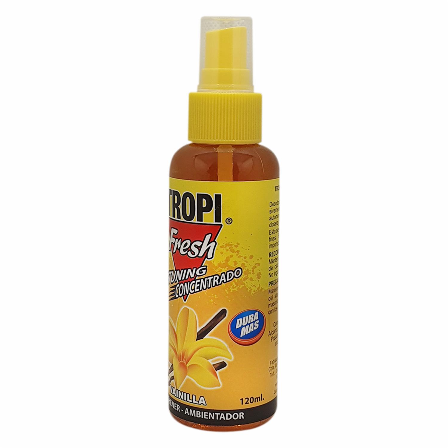 Ambiental Para Auto En Spray Aroma Vainilla TROPI FRESH 120 Ml - Megamaxi