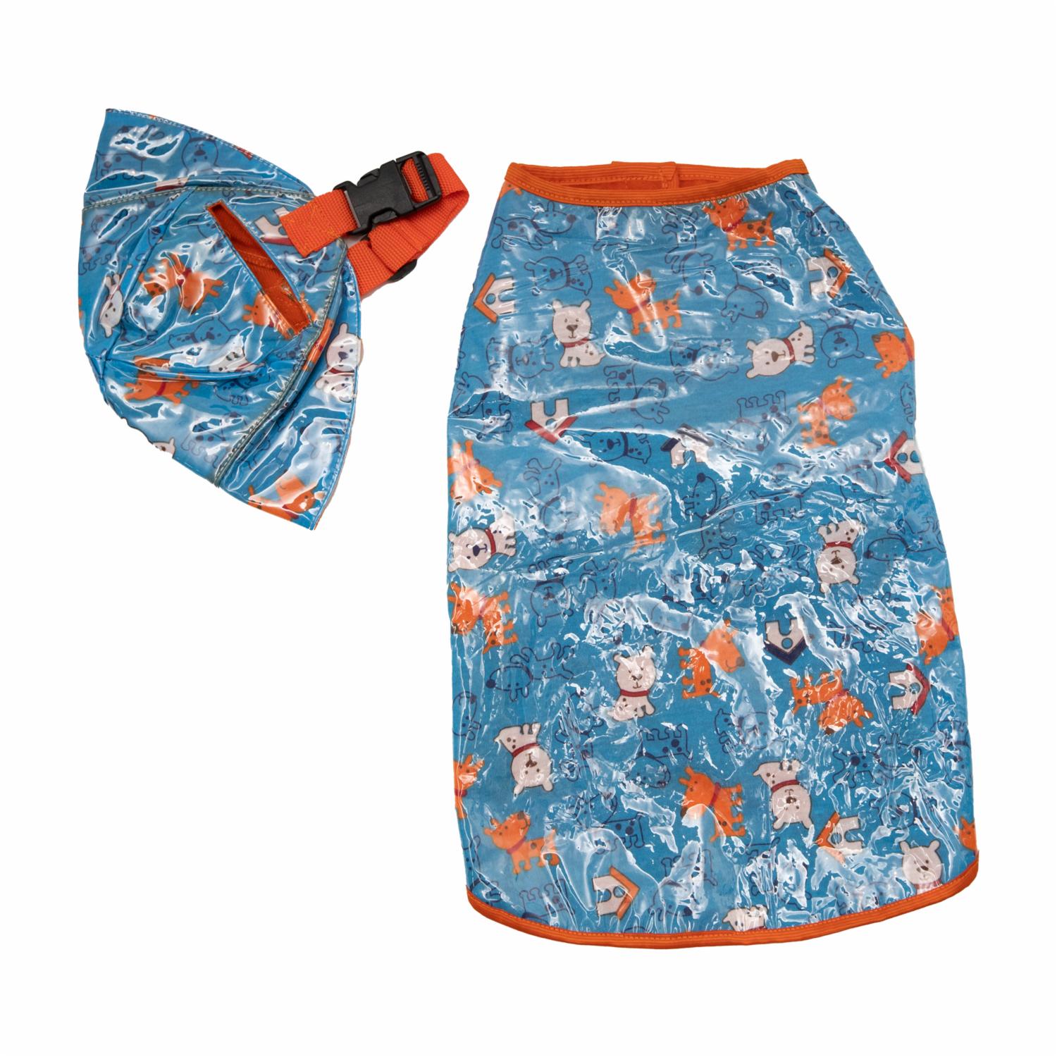 Ropa Para Perros Poncho De Agua THE PET FACTORY Talla Mediano - Megamaxi