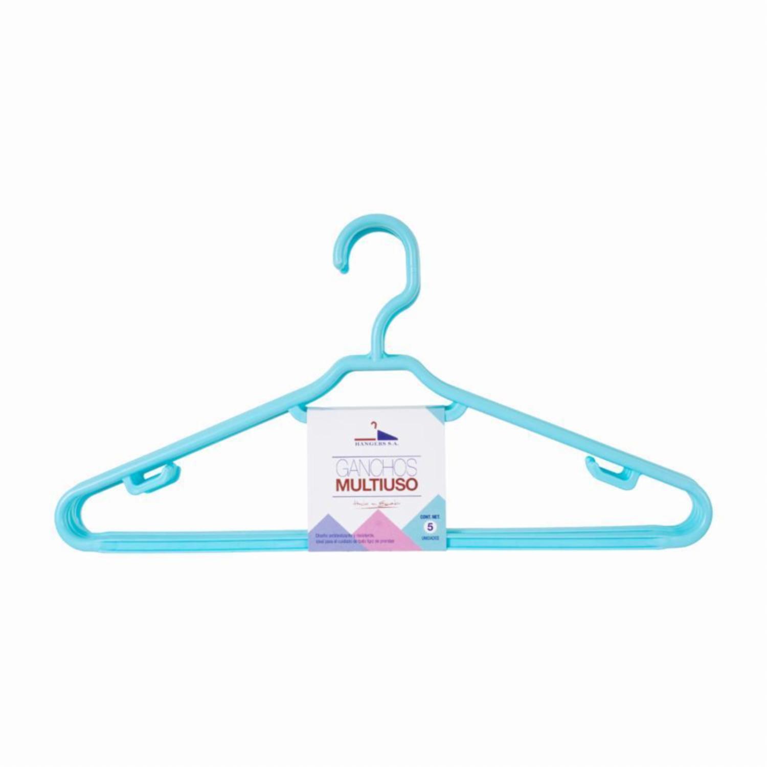 Armador Para Ropa Plástico Color Chicle HANGERS S.A. X 10 Uds - Megamaxi