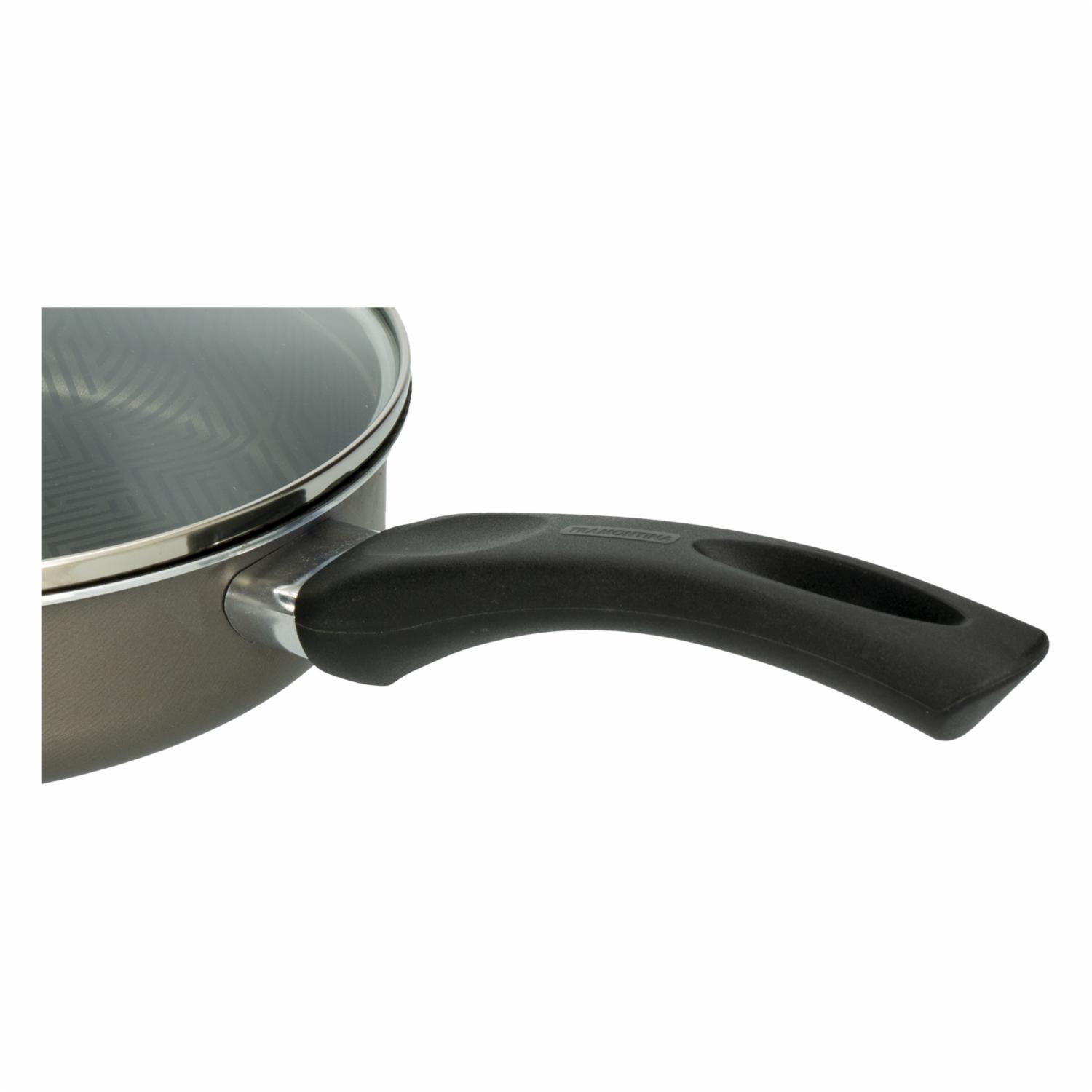 Sartén Rectangular Con Tapa Paris Negro TRAMONTINA 22 Cm - Megamaxi
