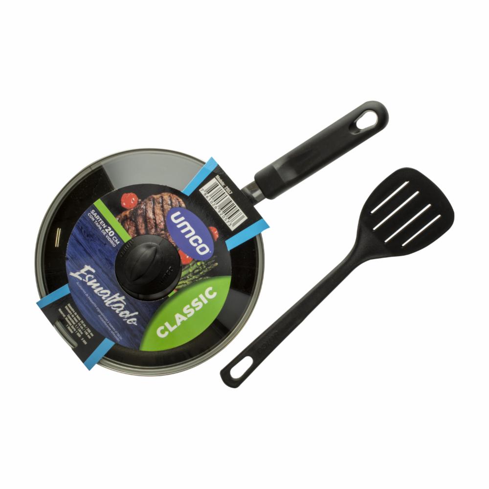 Sartén Esmaltado Con Tapa UMCO 20 Cm - Megamaxi
