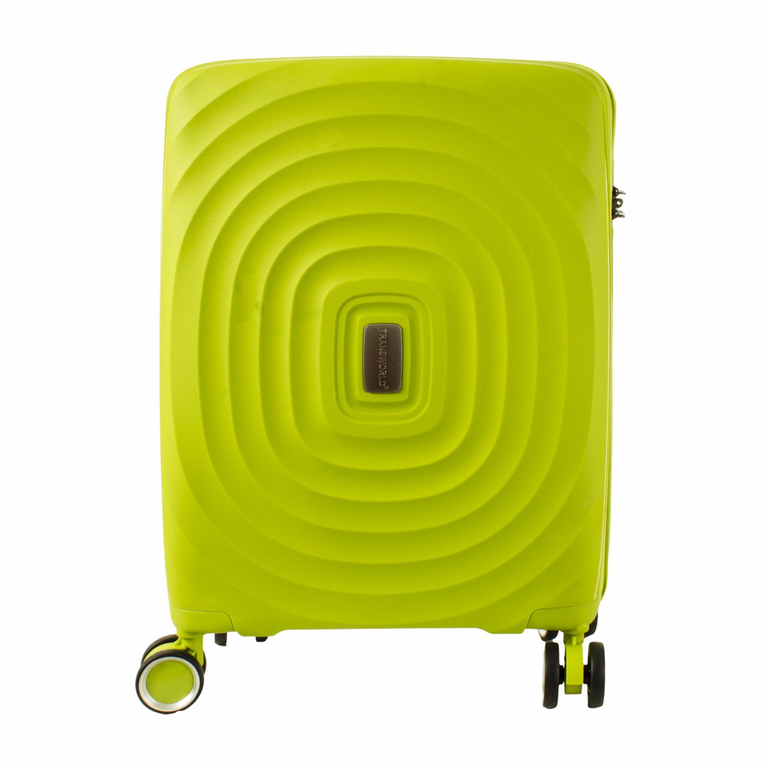 Maleta De Viaje Troley Color Verde TRANSWORLD LUGGAGE 50 CM - Megamaxi