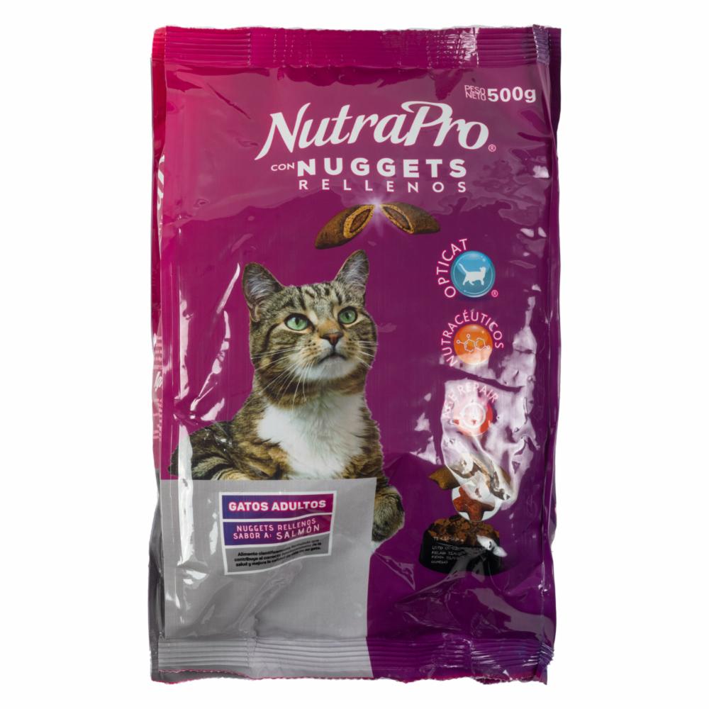 Alimento Para Gatos Nugget Adulto Salmón NUTRAPRO 500 G - Megamaxi