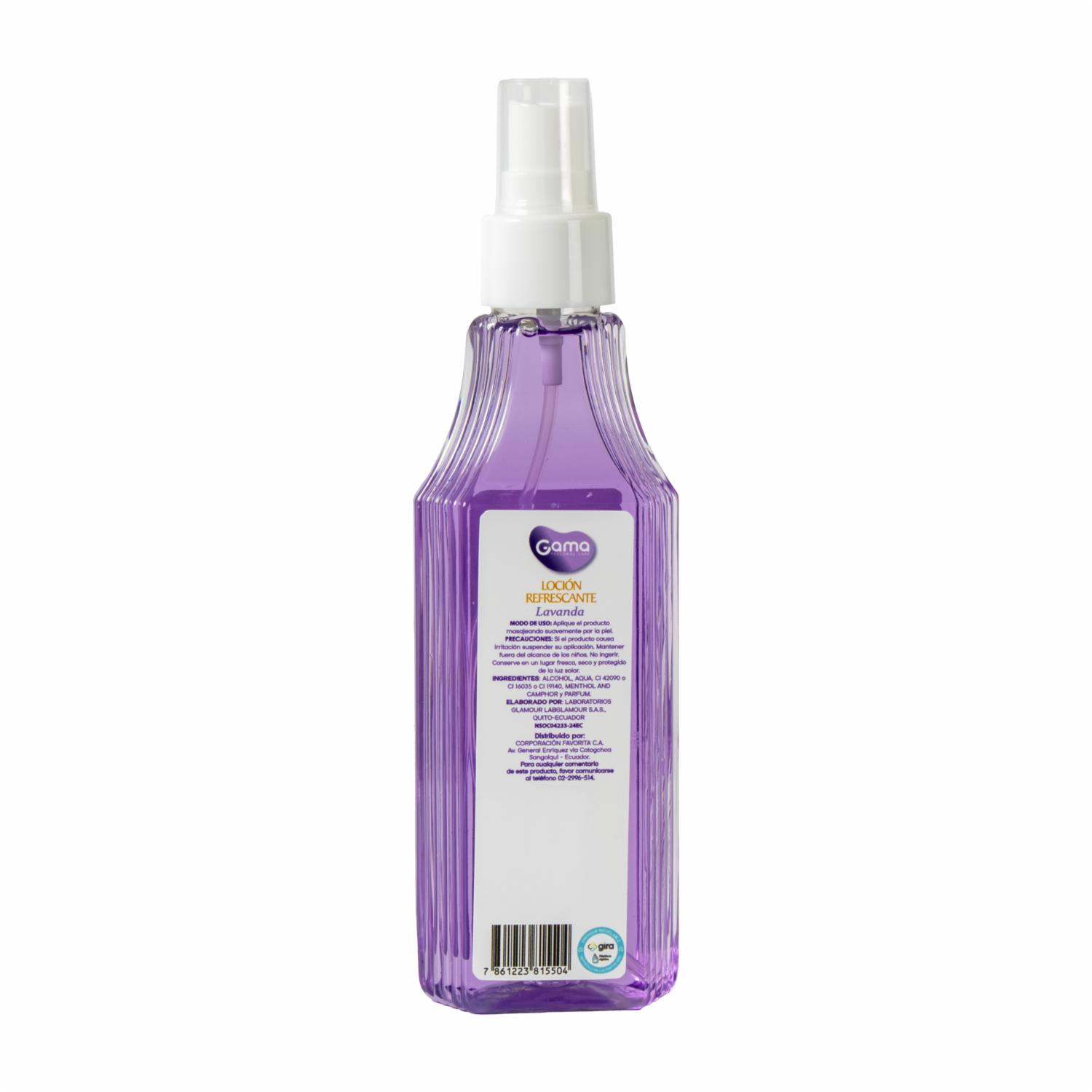 Loción Refrescante Lavanda GAMA 160 Ml - Megamaxi