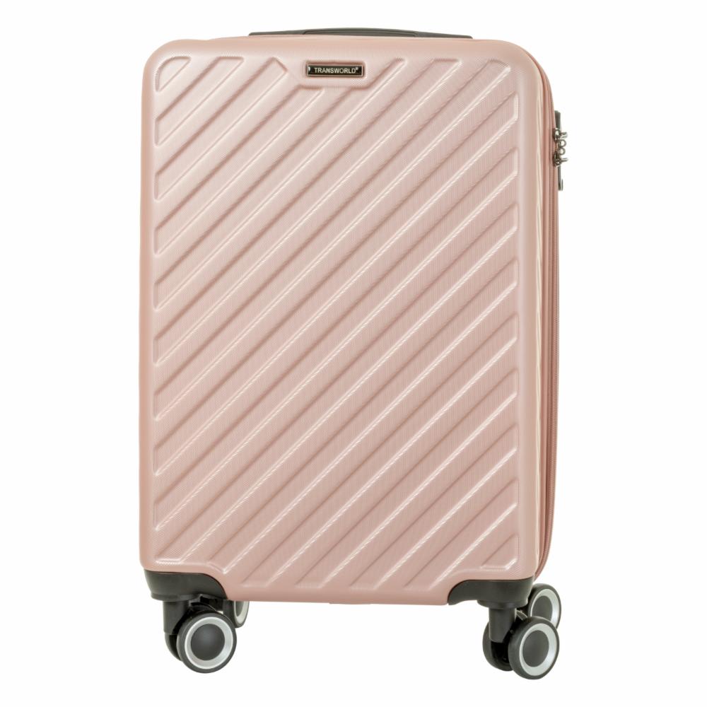 Maleta De Viaje Trolley Rosado TRANSWORLD LUGGAGE 59x37x21 Cm - Megamaxi