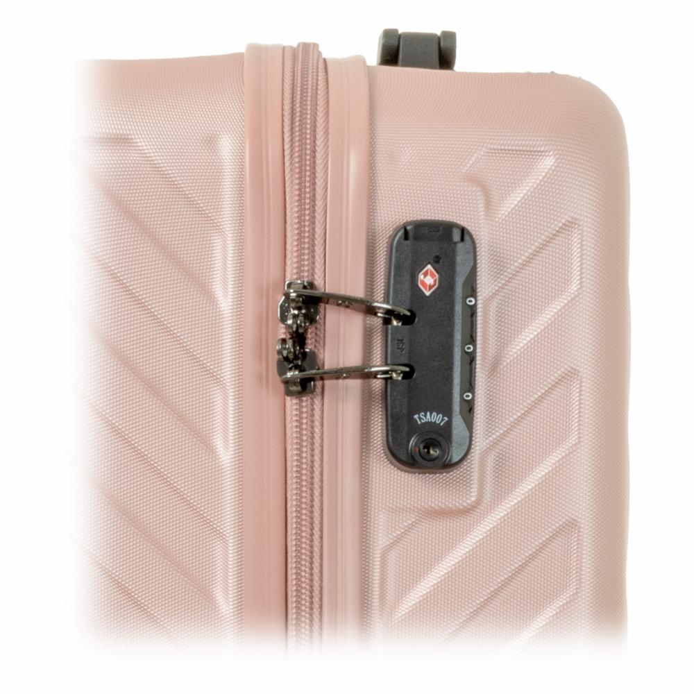 Maleta De Viaje Trolley Rosado TRANSWORLD LUGGAGE 59x37x21 Cm - Megamaxi
