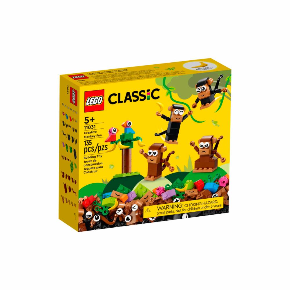 Bloques De Armar Diversión Creativa Con Monos LEGO CLASSIC 135 Piezas ...