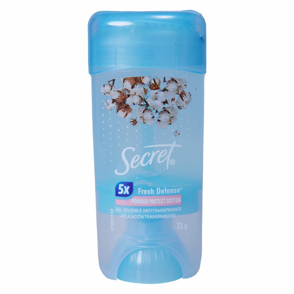 Desodorante En Gel Fresh Defense Powder Protect Cotton SECRET 73 G ...