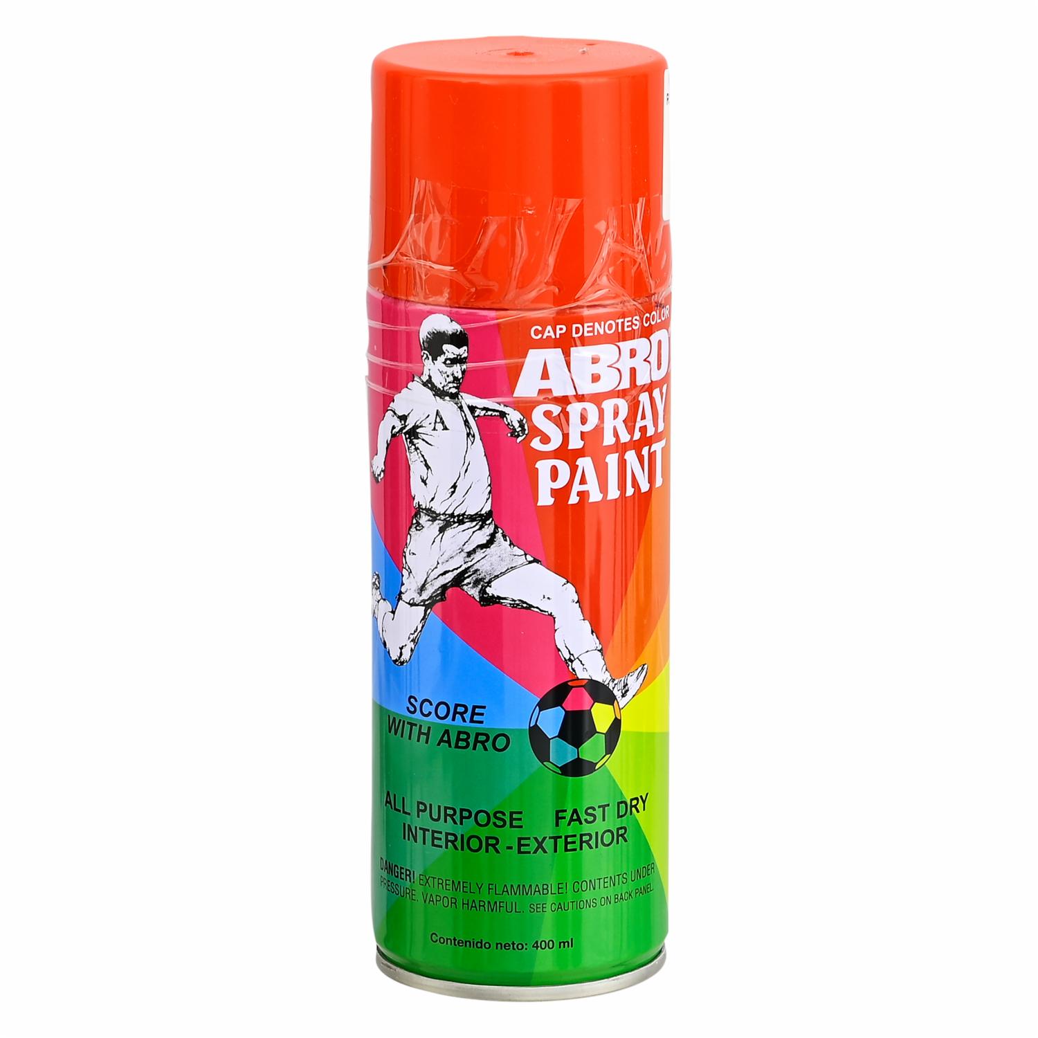 Pintura En Spray Rojo Fuego ABRO 400 Ml - Megamaxi
