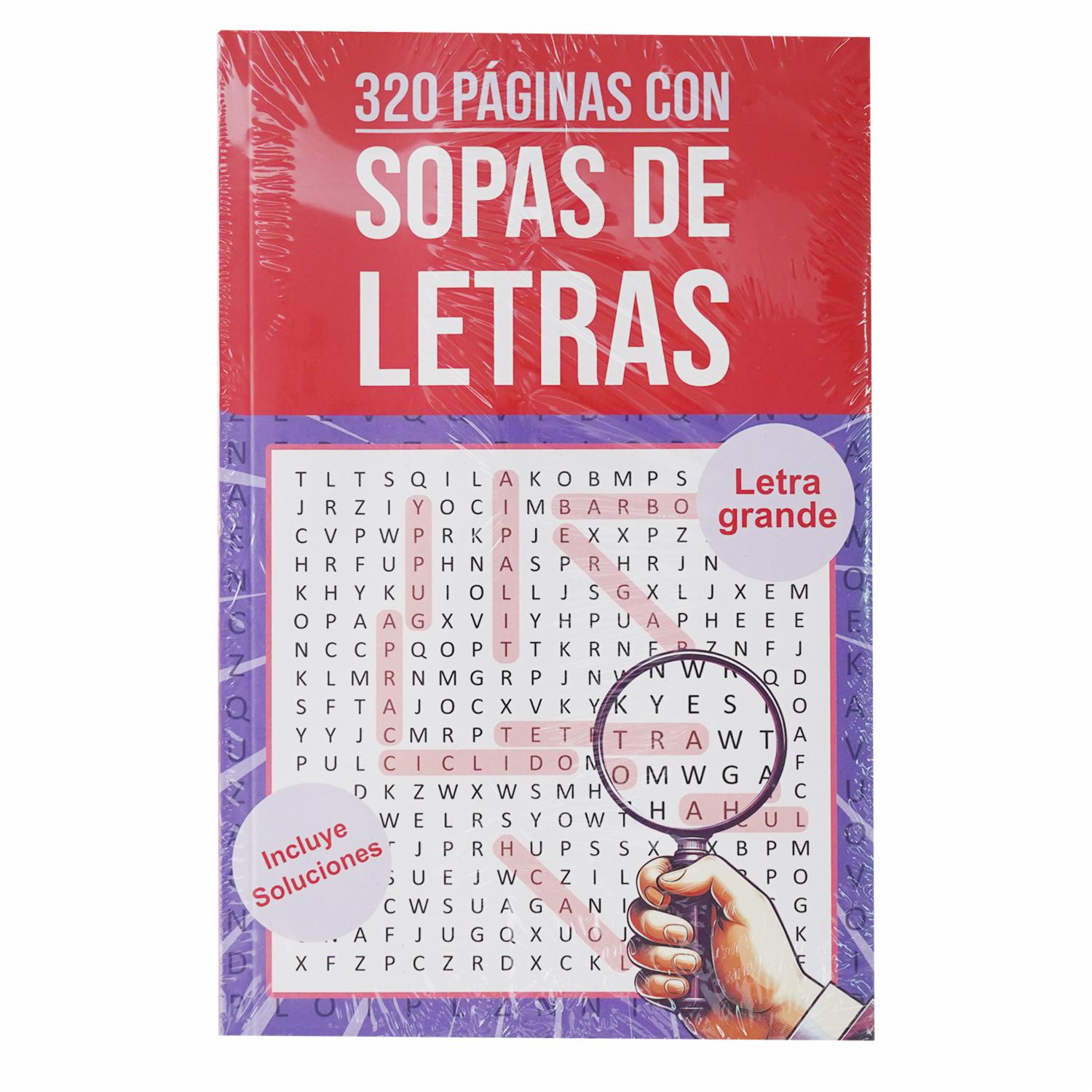 Libro Sopas De Letras LIBRO DIVO 317 Páginas - Megamaxi