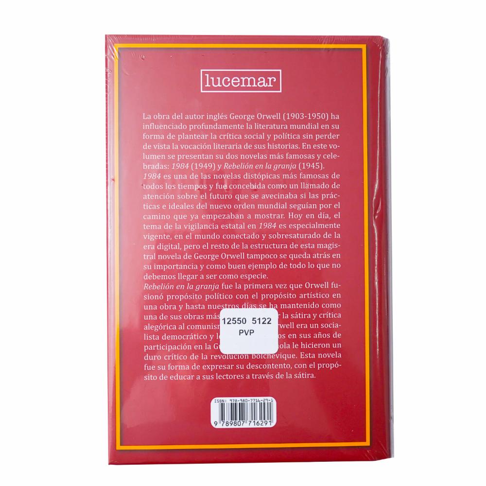 Libro 1984 Rebelión En La Granja LUCEMAR 445 Páginas - Megamaxi