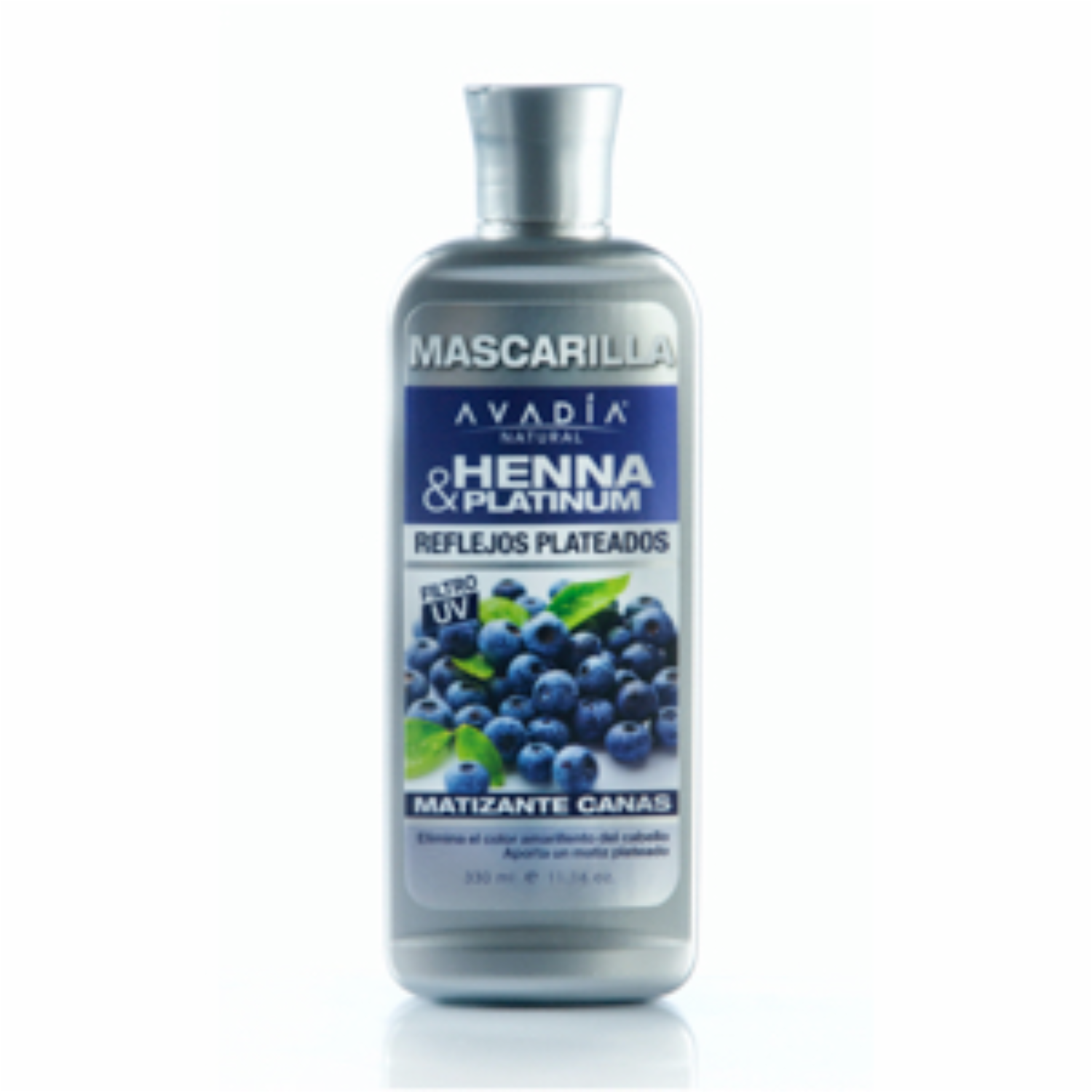 Mascara Capilar Matizante De Canas Con Henna Y Platinum AVADÍA 330 Ml ...