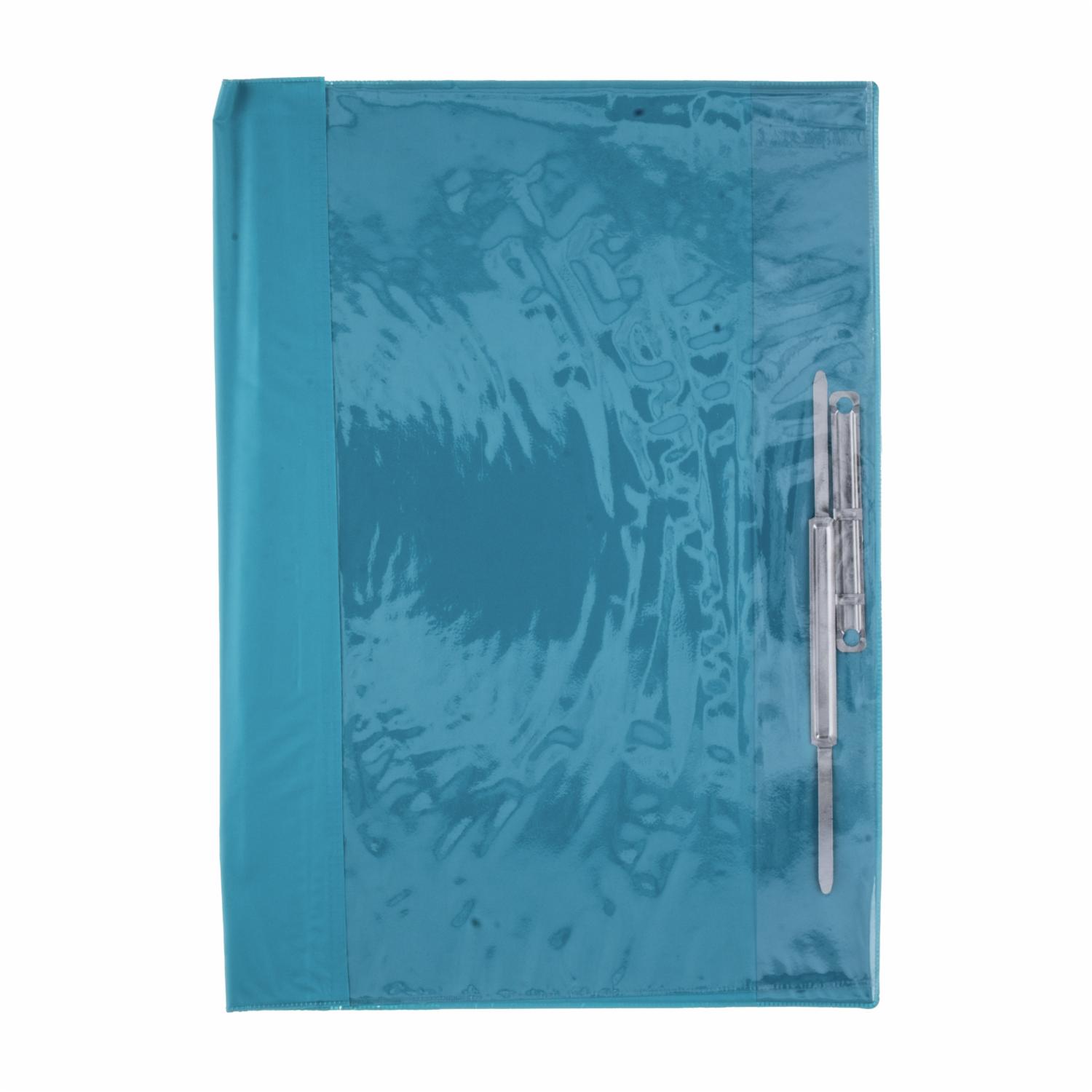Carpeta Cubierta Transparente Oficio Turquesa LANCER A4 - Megamaxi