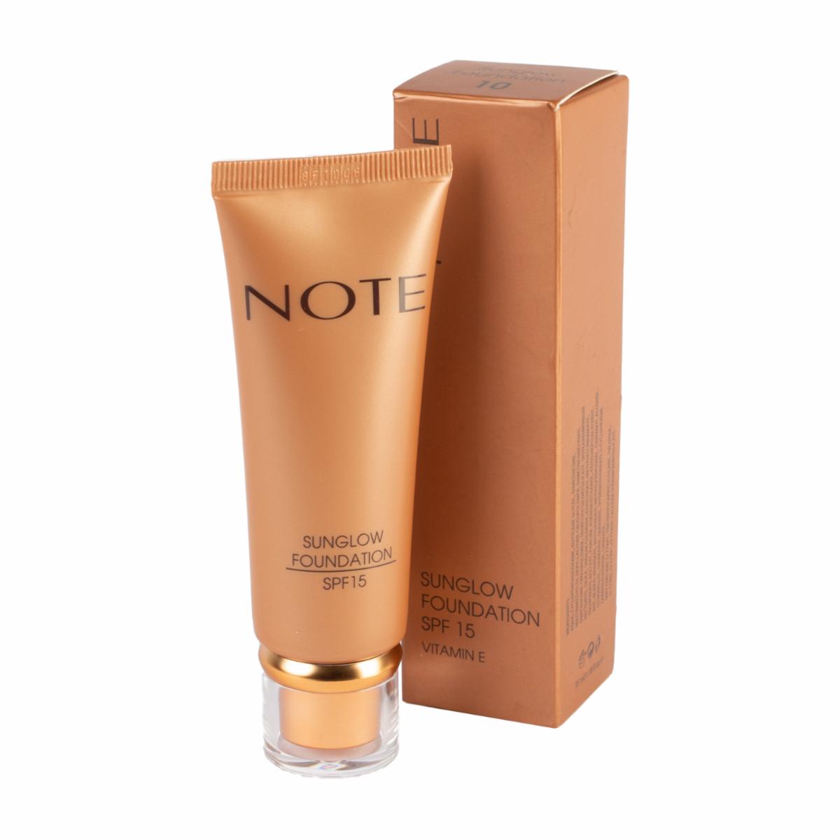 Base De Maquillaje Sunglow Foundation 10 NOTE Unidad - Megamaxi