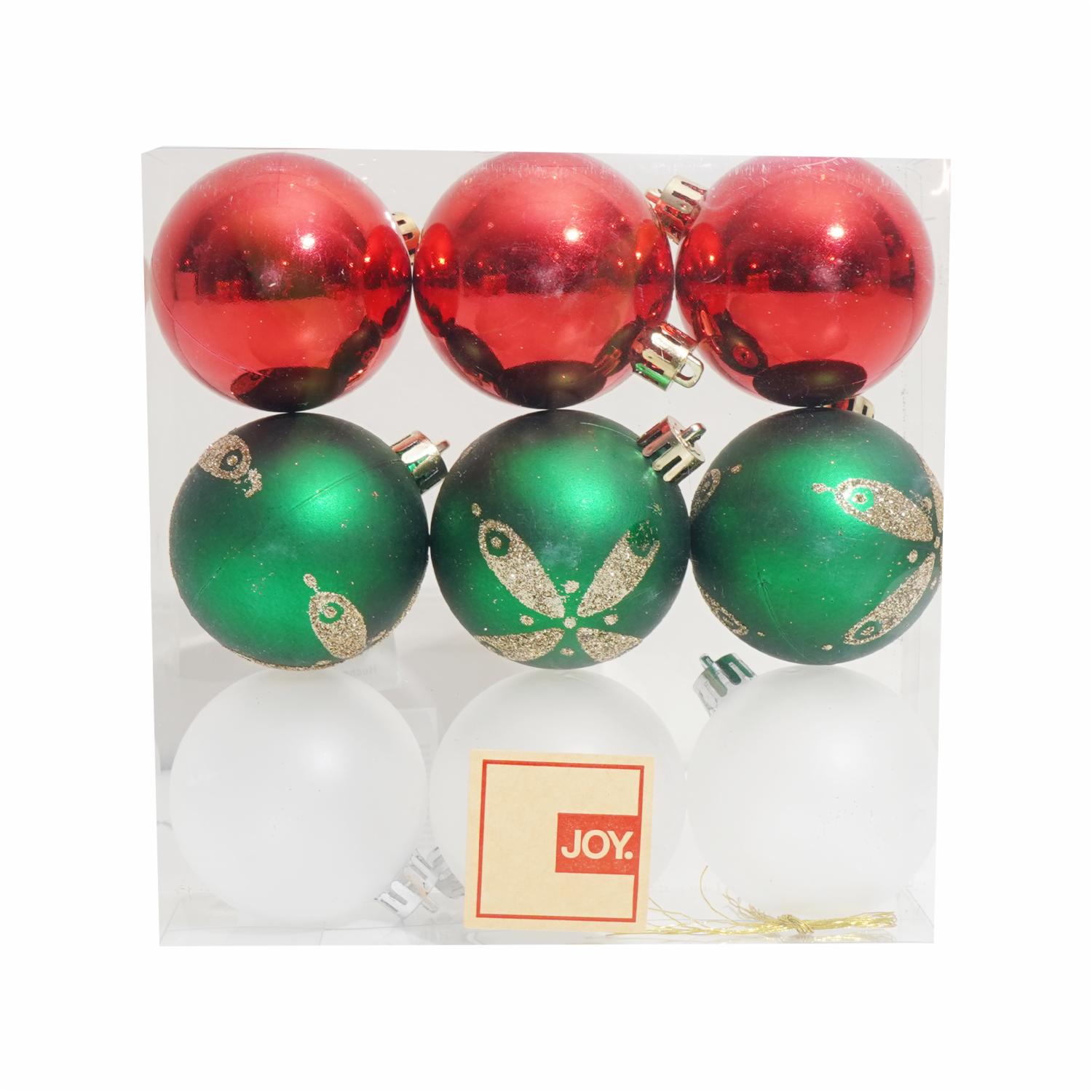 Bombillos Rojo Verde Y Blanco Set JOY X 9 Piezas - Megamaxi