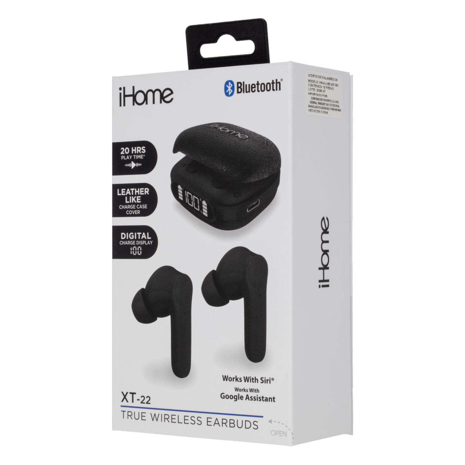 Audífonos Earbuds XT-22 Negro IHOME Inalámbrico - Megamaxi