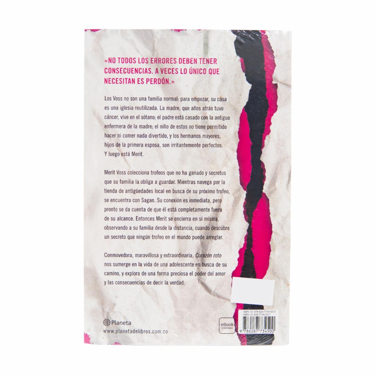 Libro Corazon Roto PLANETA 394 Páginas - Megamaxi
